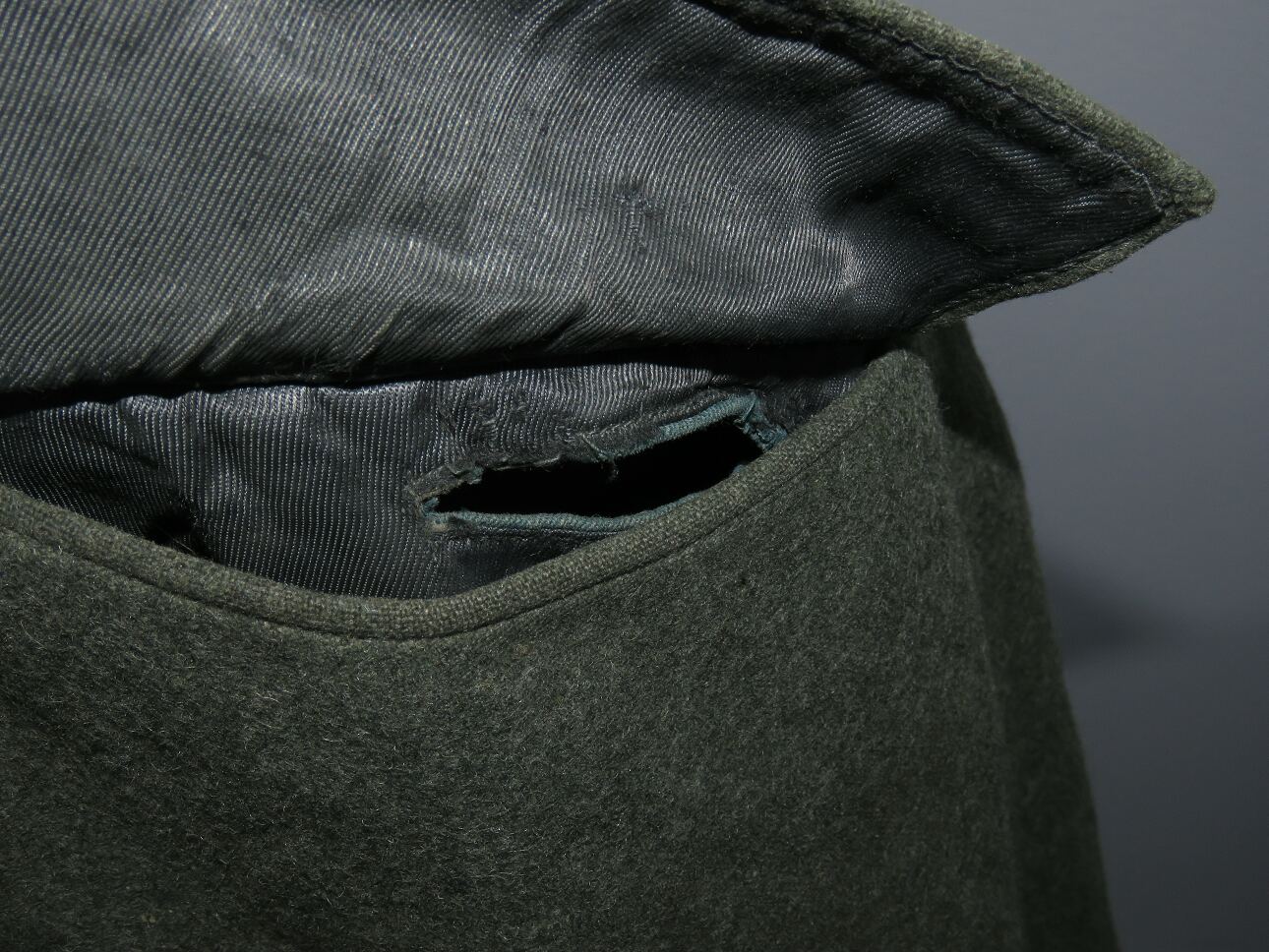 Officer's field overcoat, tailored from field wool cloth. Lieutenant of ...