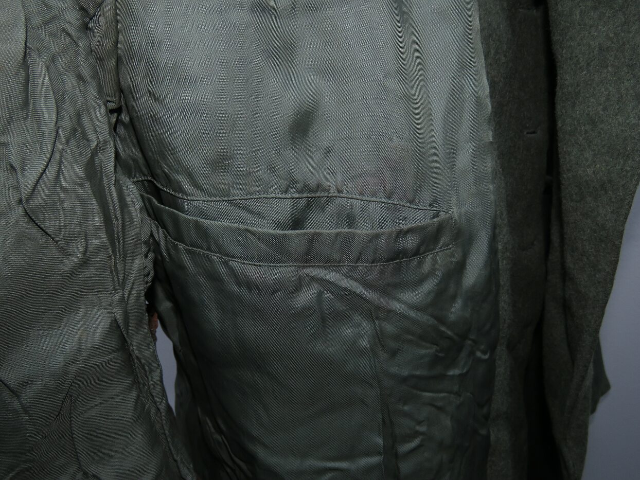 Officer's field overcoat, tailored from field wool cloth. Lieutenant of ...