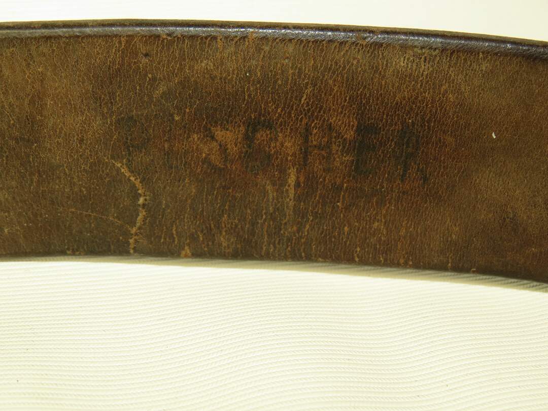 Waffen SS belt and steel buckle.- Belts & Buckles