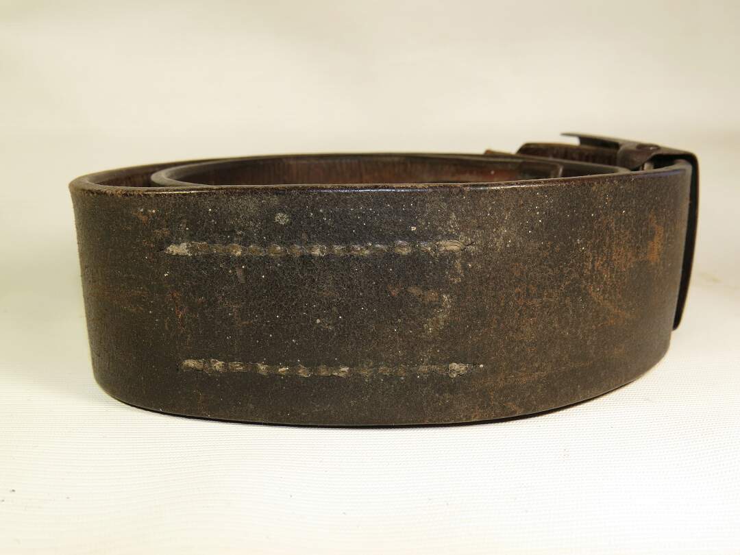 Waffen SS belt and steel buckle.- Belts & Buckles