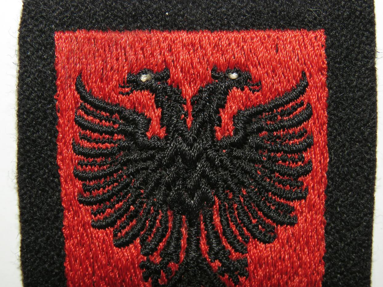 Albanian Waffen-SS Volunteer Sleeve Shield