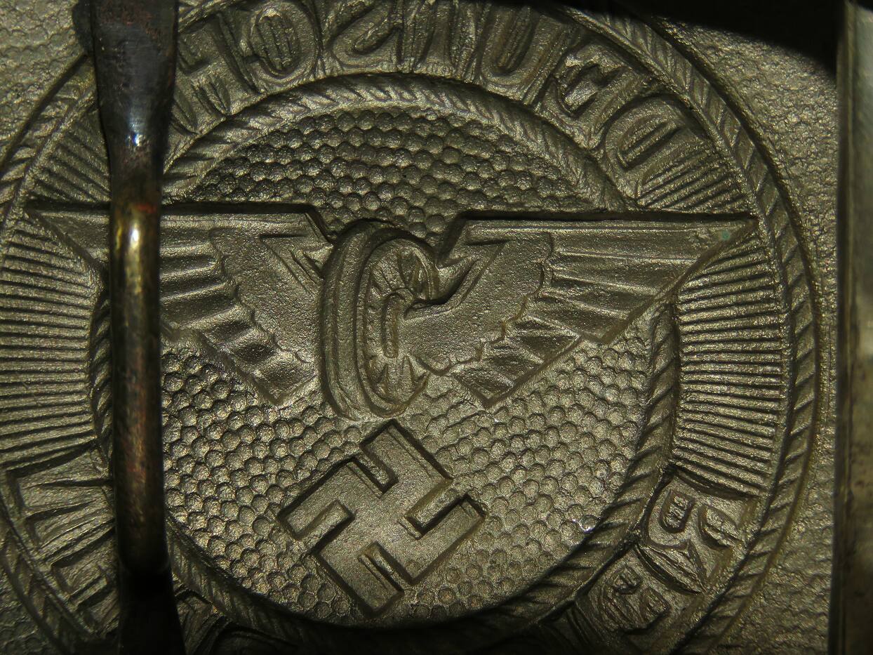 Early Nickel Silver Buckle of the Third Reich Railway Troops
