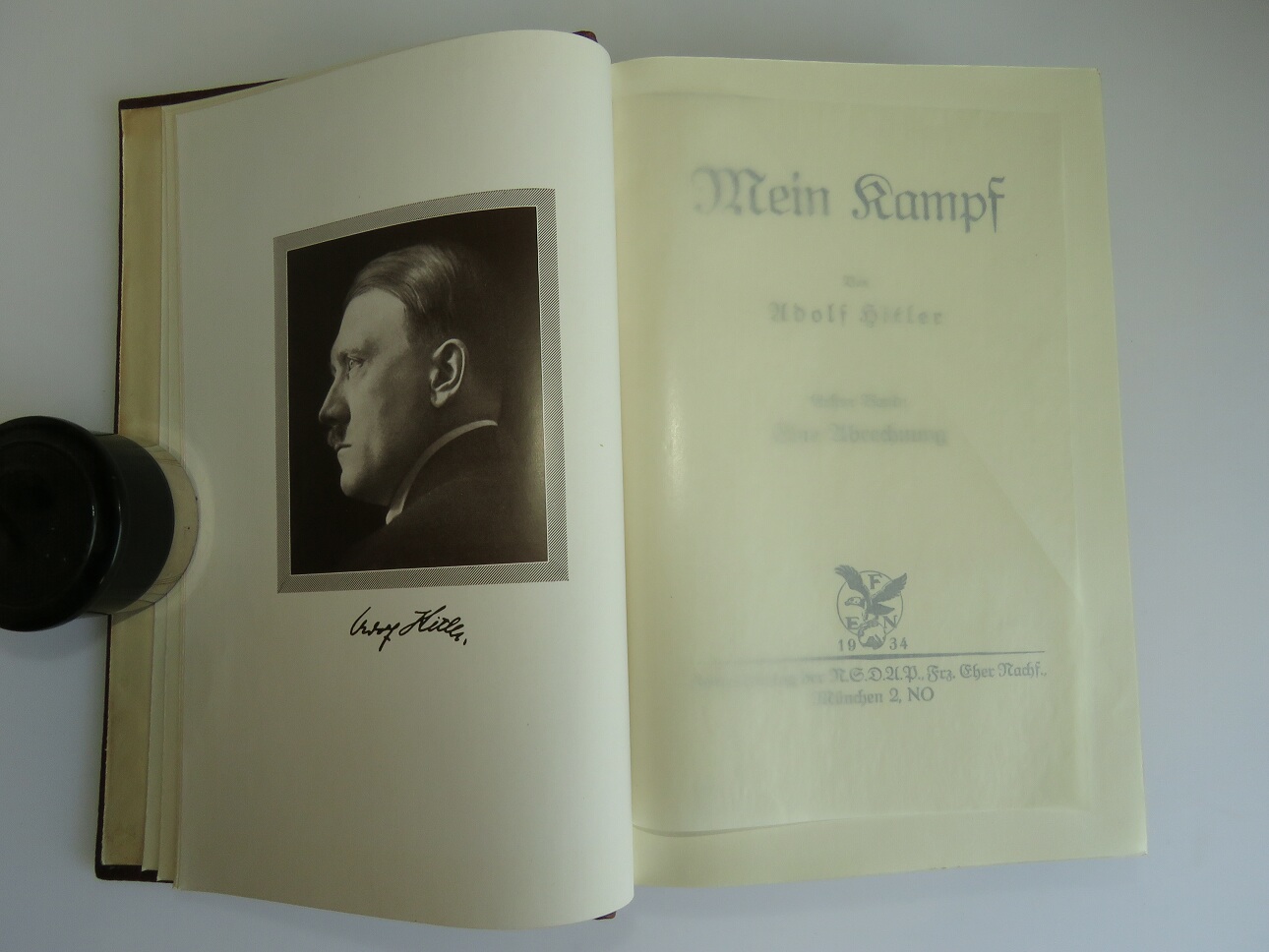 Gift edition of Mein Kampf by Adolf Hitler's 1934
