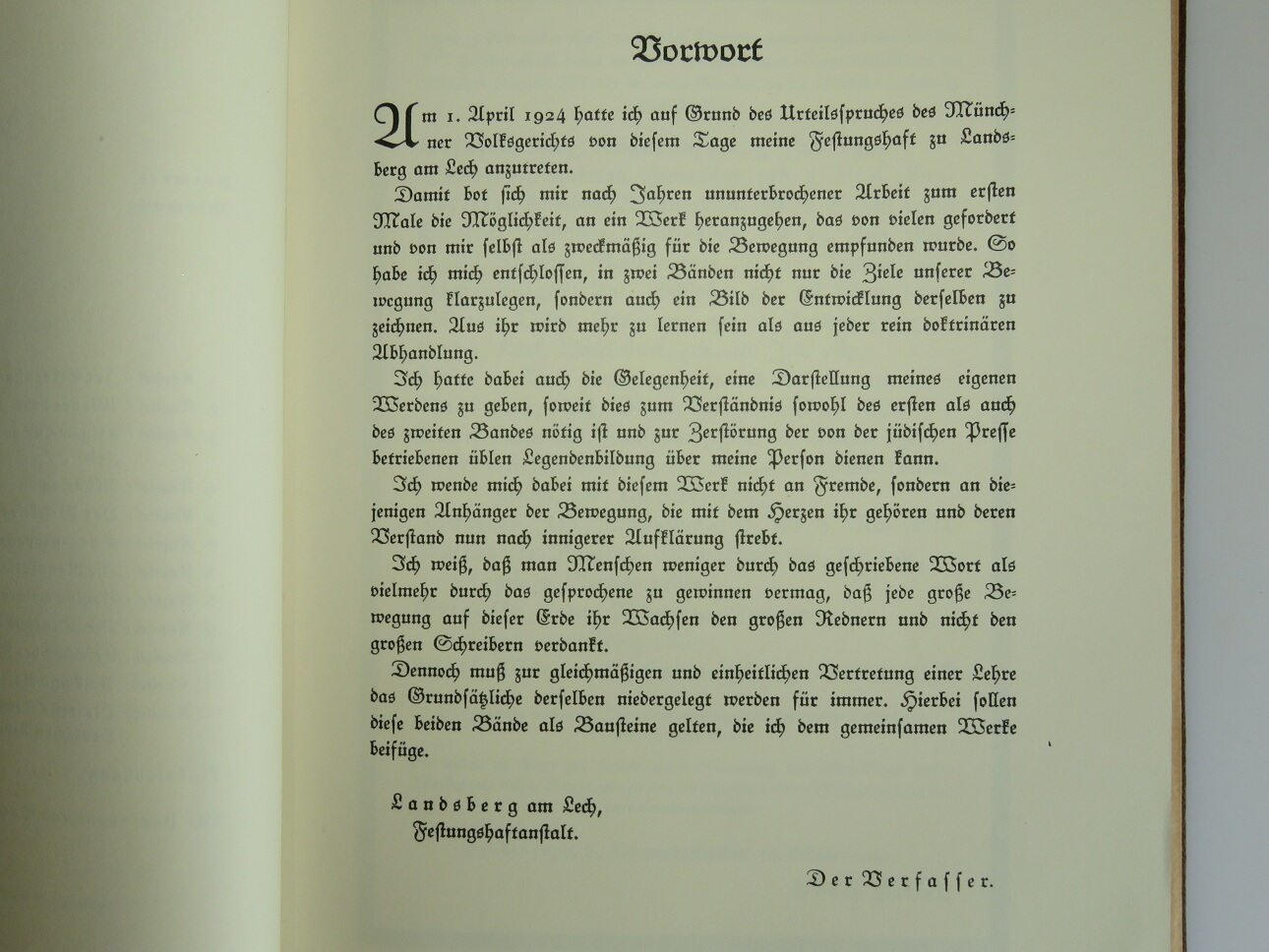 Gift edition of Mein Kampf by Adolf Hitler's 1934