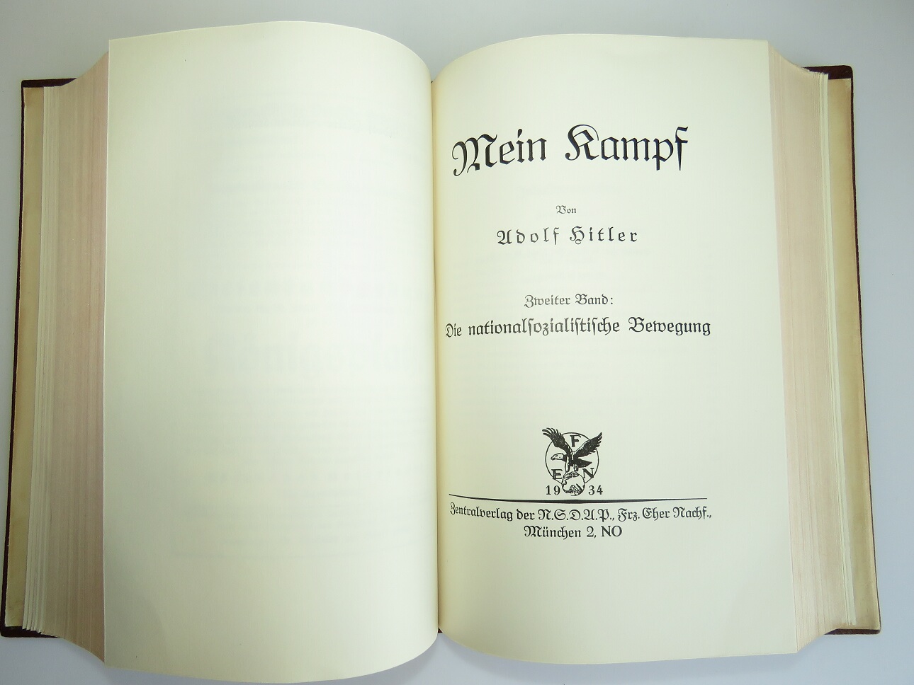 Gift edition of Mein Kampf by Adolf Hitler's 1934