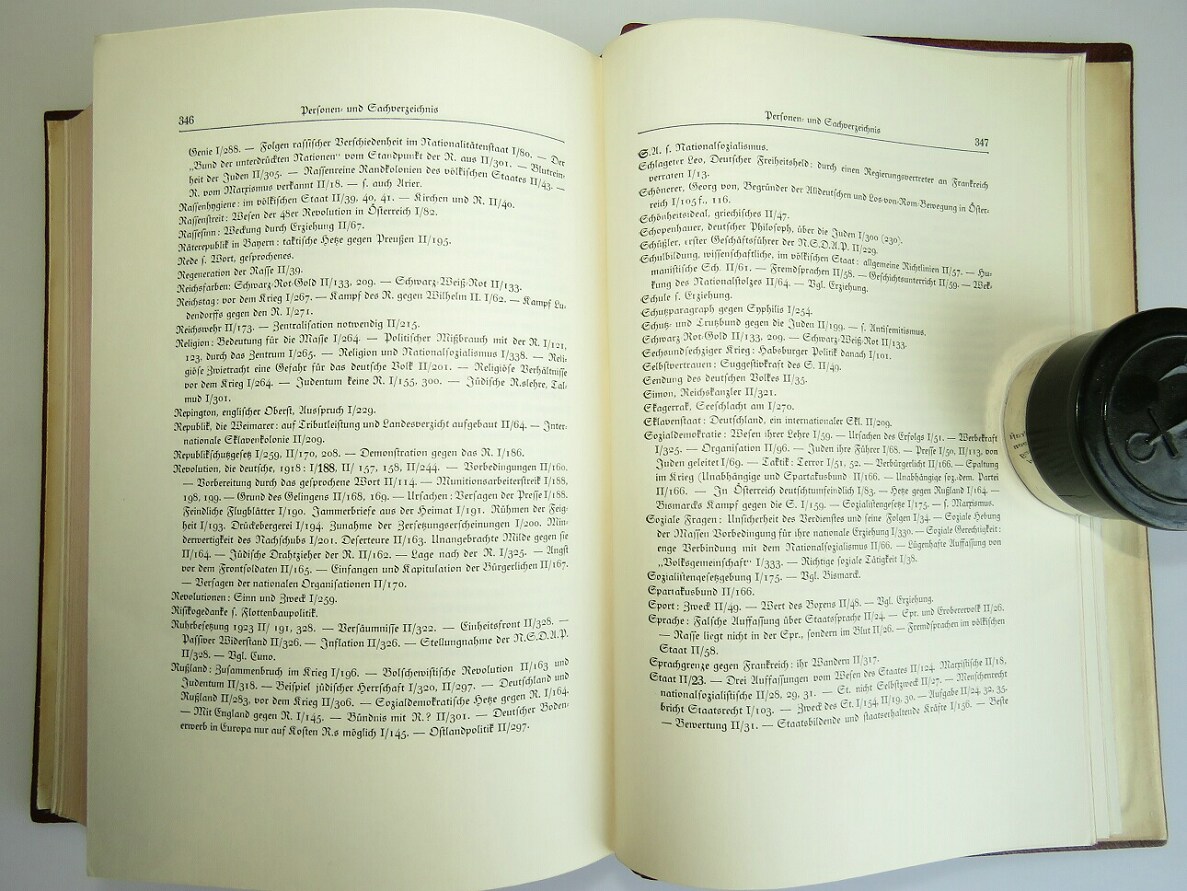 Gift edition of Mein Kampf by Adolf Hitler's 1934