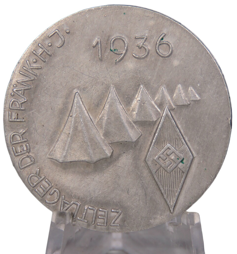 Hitler Youth Camp Badge Frank 1936