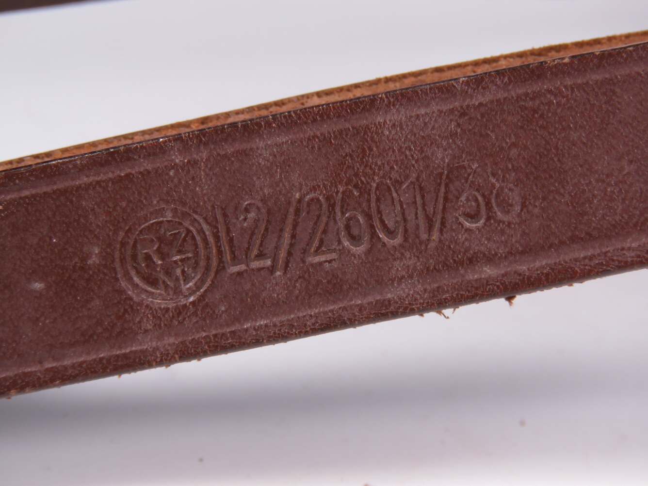 NSDAP leather belt with nickel silver buckle, 1938