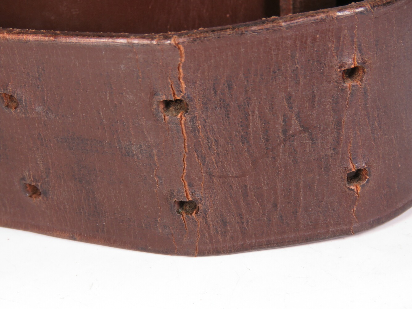 NSDAP leather belt with nickel silver buckle, 1938