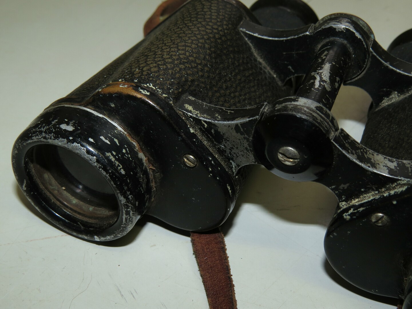 Red Army binocular, 1945 with original carrying cover.