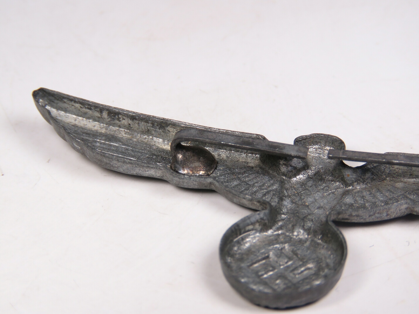 Wehrmacht Heer Cap Eagle, Zinc, Late-War