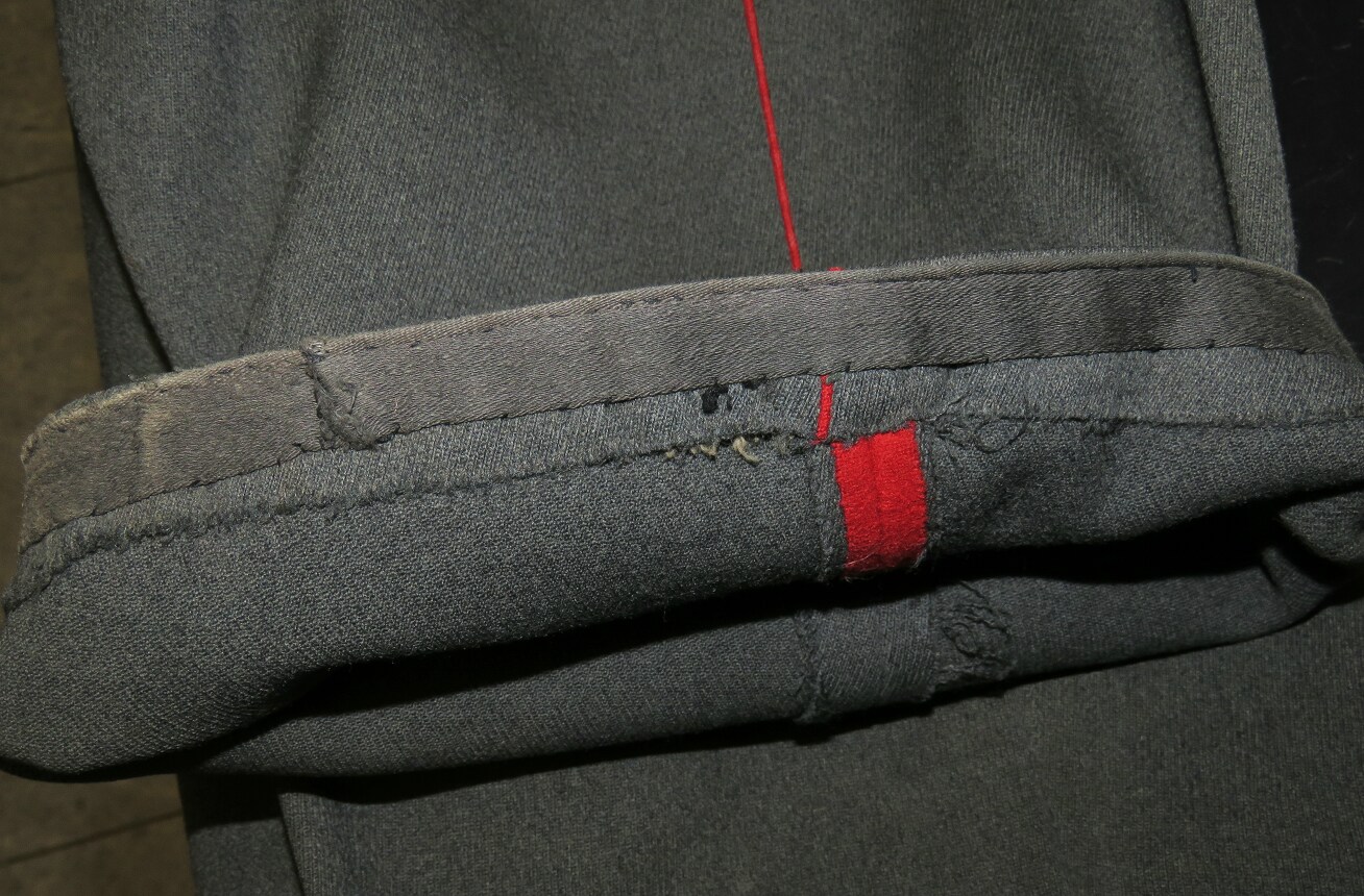 Wehrmacht parade walking trousers with red piping