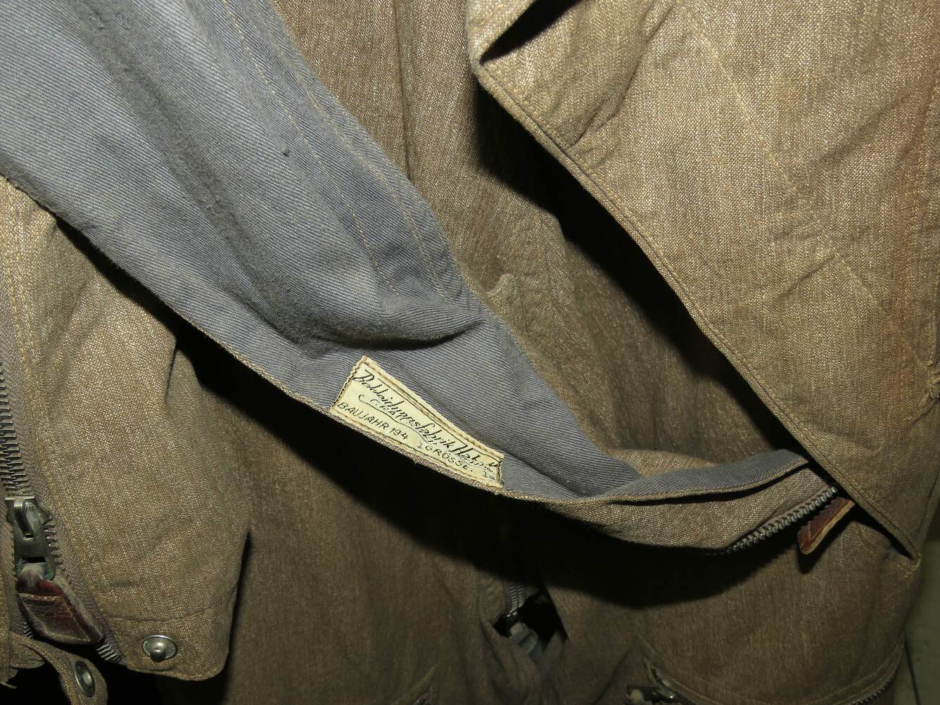 Luftwaffe Flight Suit Bekleidungsfabrik Habelt, Carlsheim, Württemberg 1941