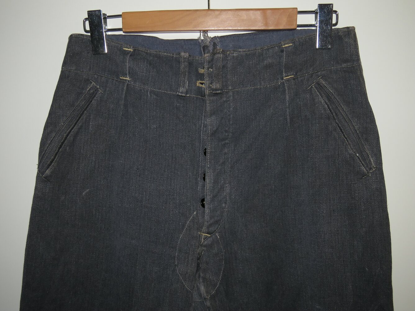 Luftwaffe blue-grey Drillich HBT tropical straight-legged trousers M 40
