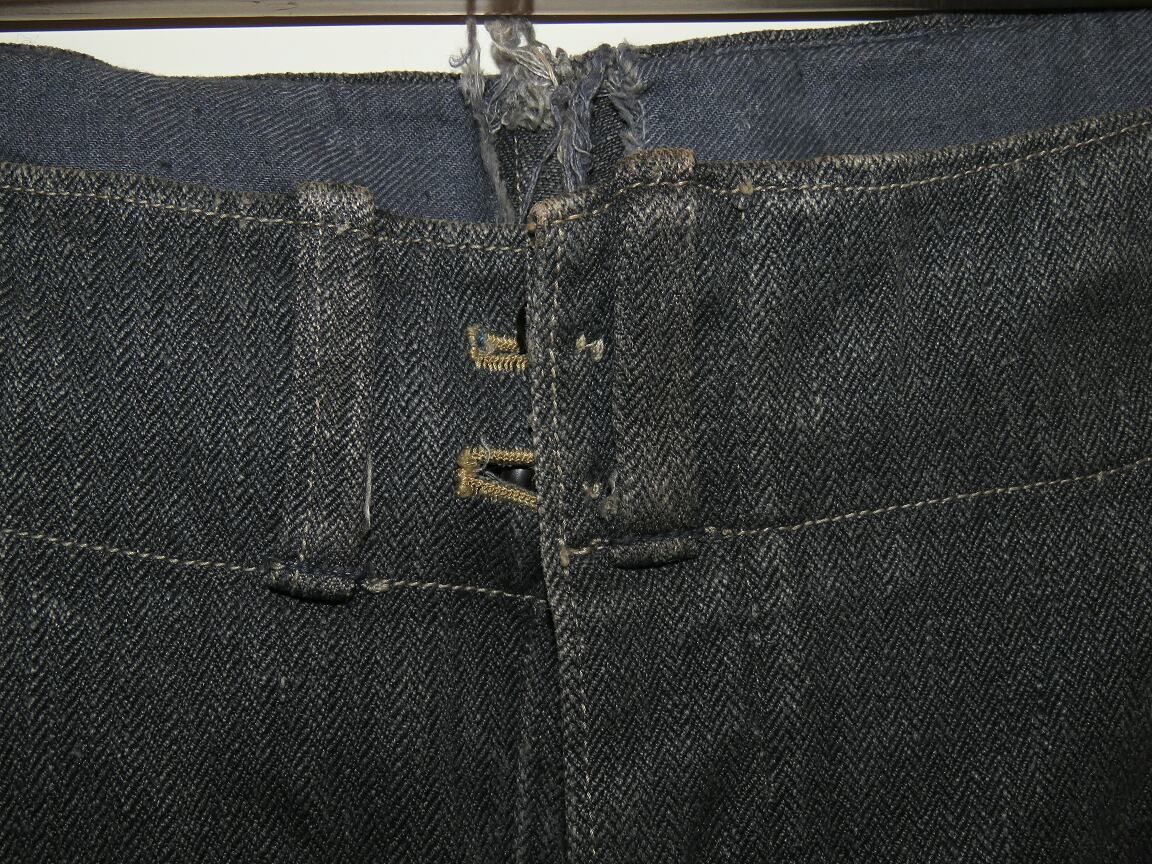 Luftwaffe blue-grey Drillich HBT tropical straight-legged trousers M 40