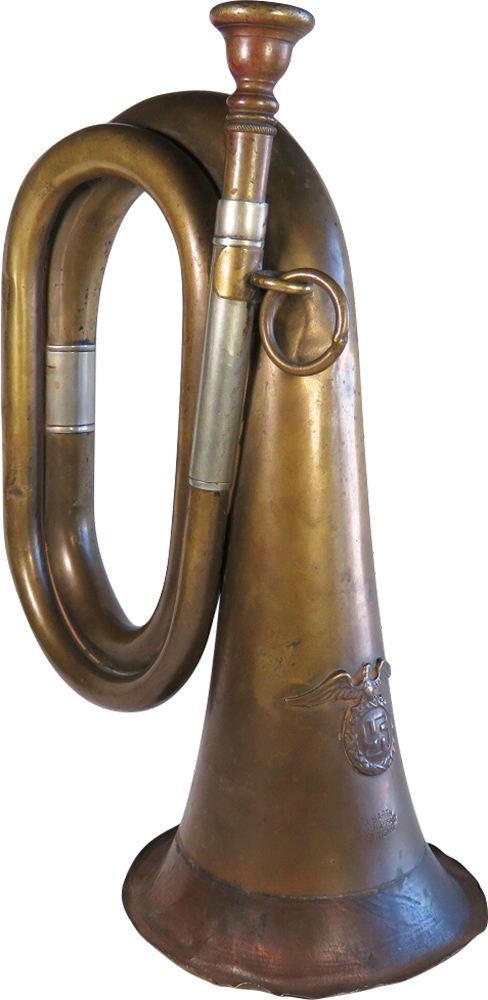 Early NSDAP bugle with an early political eagle