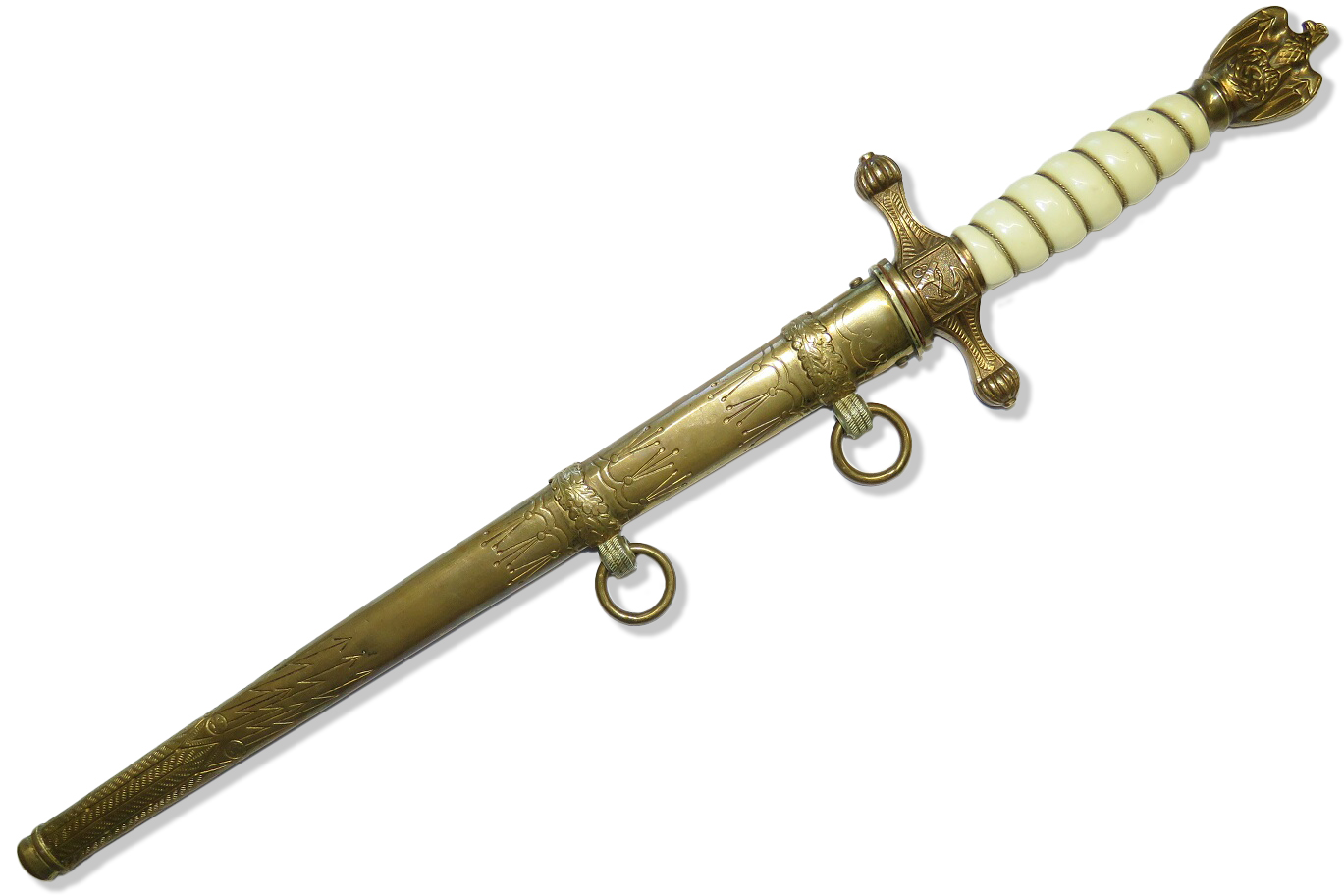 3rd Reich Navy dagger (Kriegsmarine). An officer or NCO, model 1938