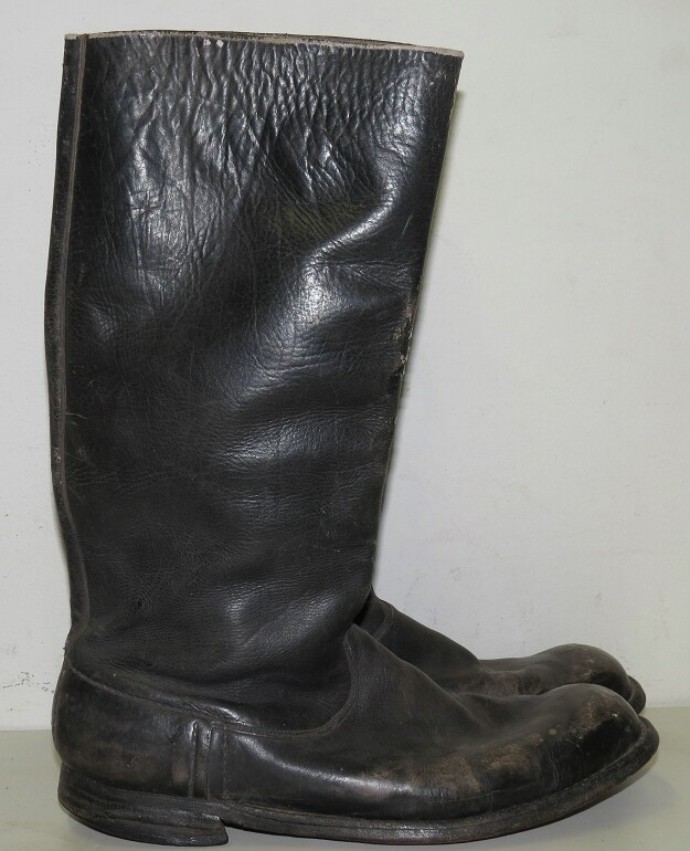 Red Army enlisted men, NCO or command crew pre-WW2 made leather long ...