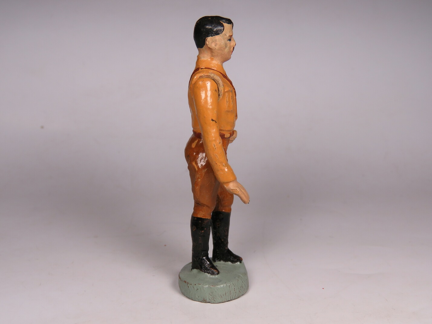 The Adolf Hitler figurine in early brown uniform with moving hand ...