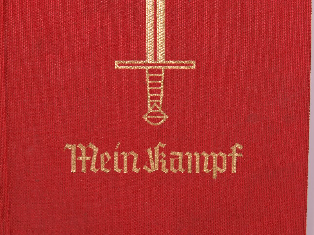 Red 50 years to Hitler anniversary edition of Mein Kampf Beamtenausgabe