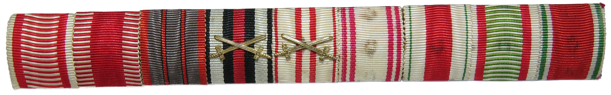 Medal bar of an Austro-Hungarian World War I officer