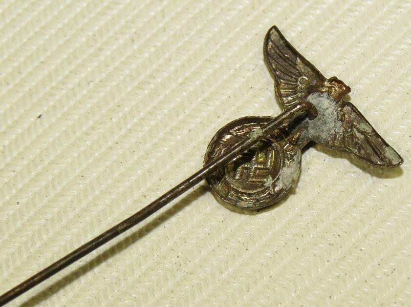 SA- NSDAP lapel pin 2nd type- NSDAP, non-Combat