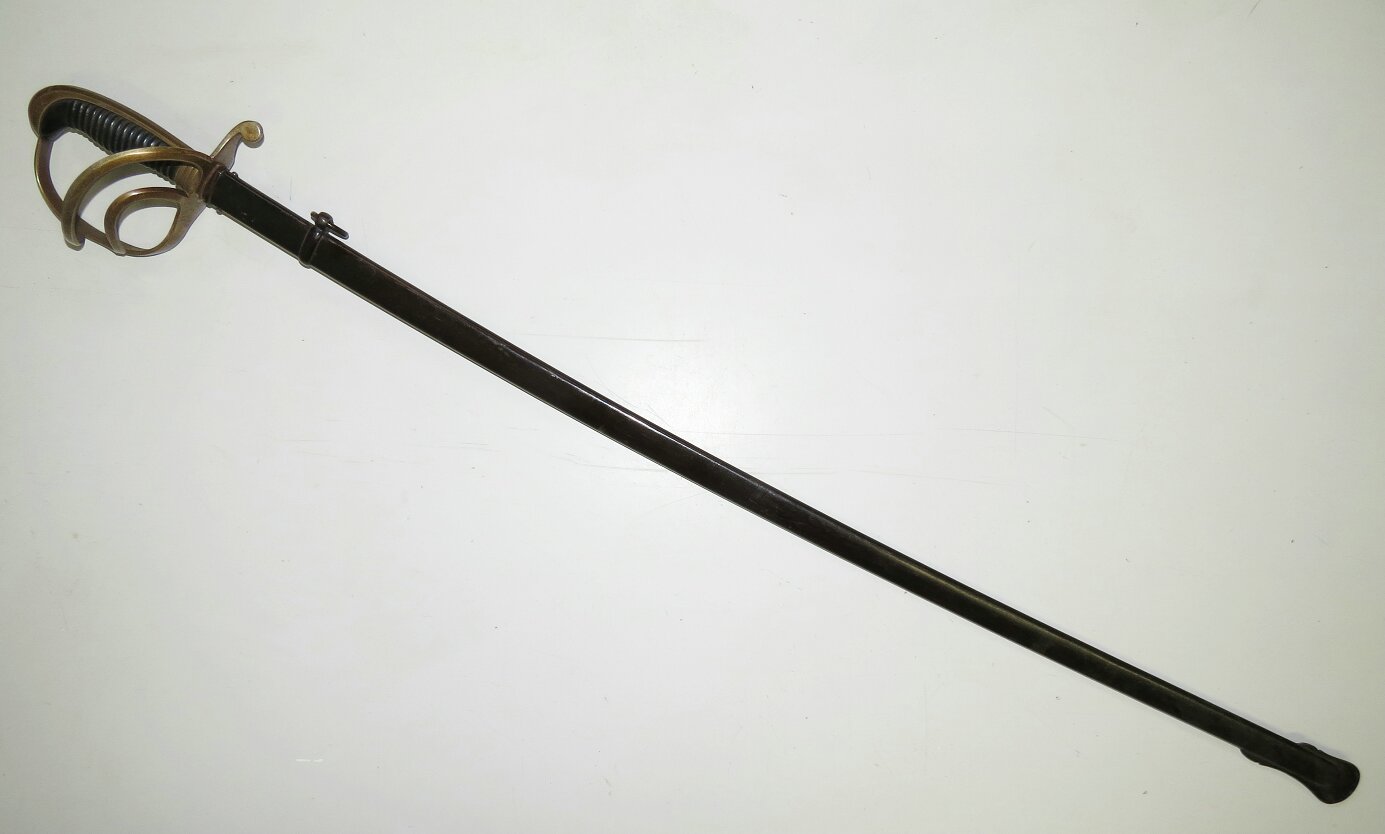 Bavarian cavalry sabre, beginning of 20th century, etched K.B. I Train ...