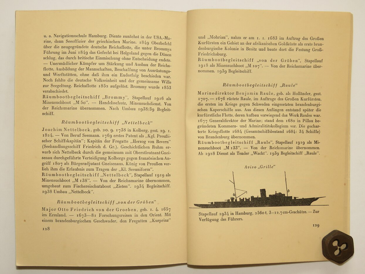 "German warships", names and destinies, "Die deutschen Kriegsschiffe"