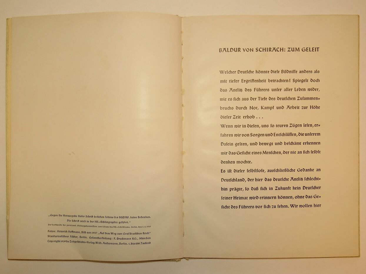 The faces of Adolf Hitler, "Das Antlitz des Fuhrers" 1939