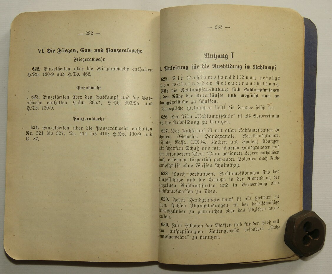 Training instruction for the infantry
