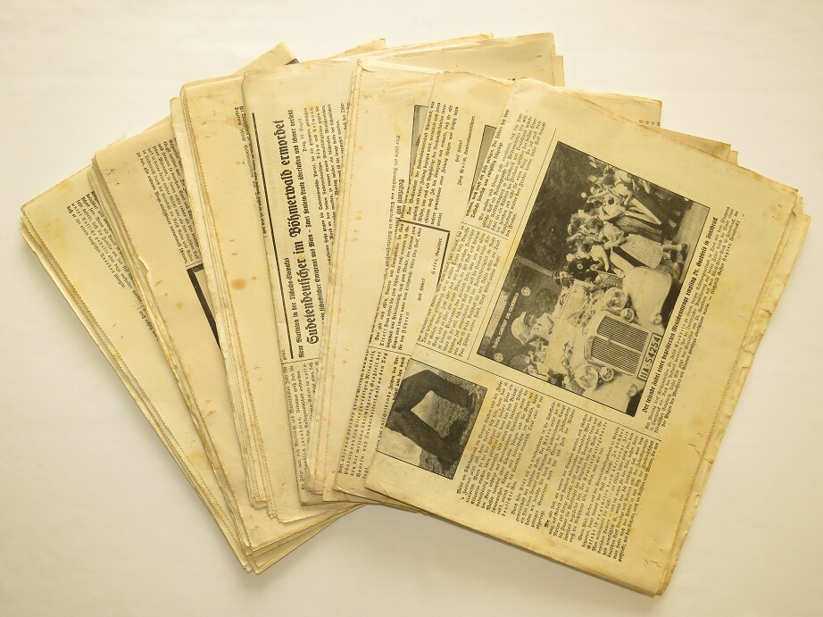 7 pcs of newspaper "Tiroler Landbote" 1938 y