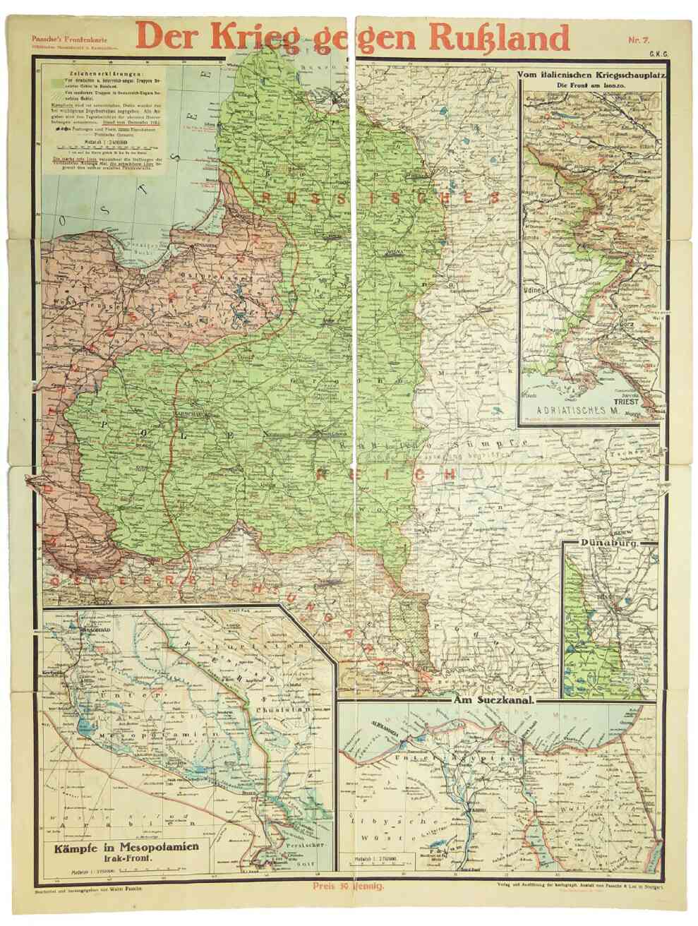 Map - Der Krieg gegen Rusßland