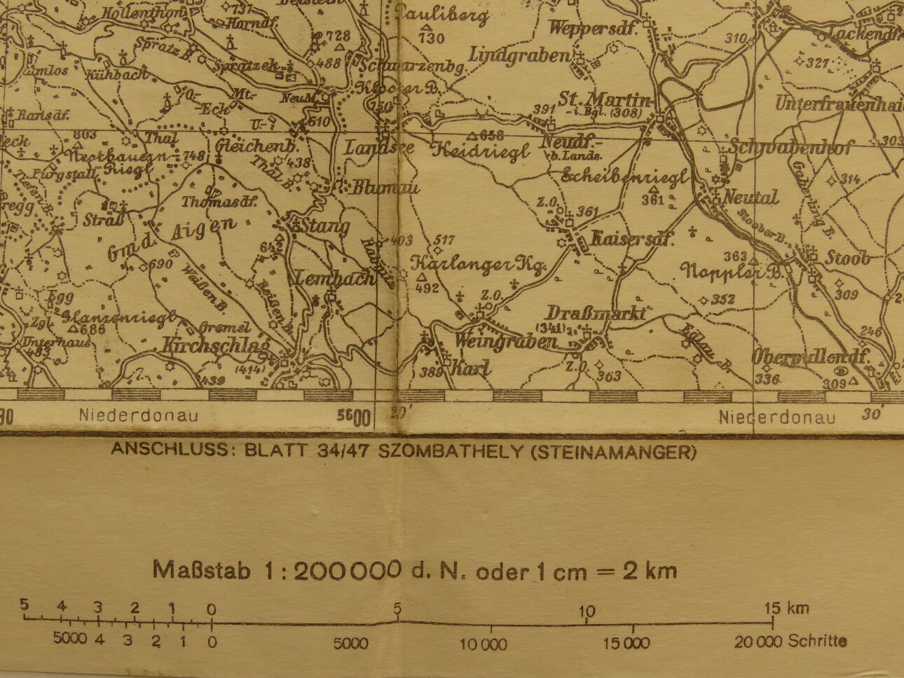 Szombathely map (Hungaria)