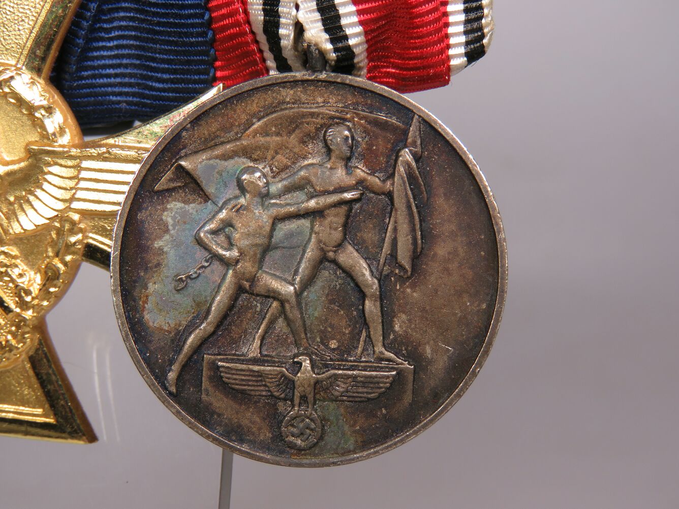 Medal bar of a police veteran of the First World War