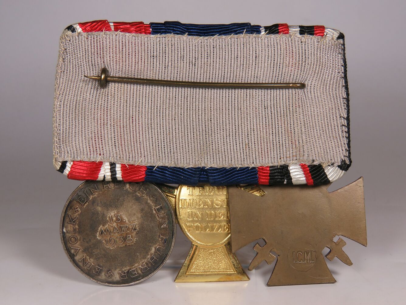 Medal bar of a police veteran of the First World War
