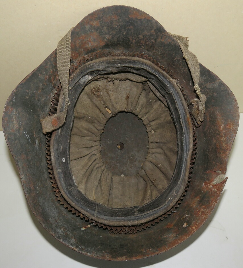 Steel helmet SSH 36 with bullet damage. Attic found. Rare.