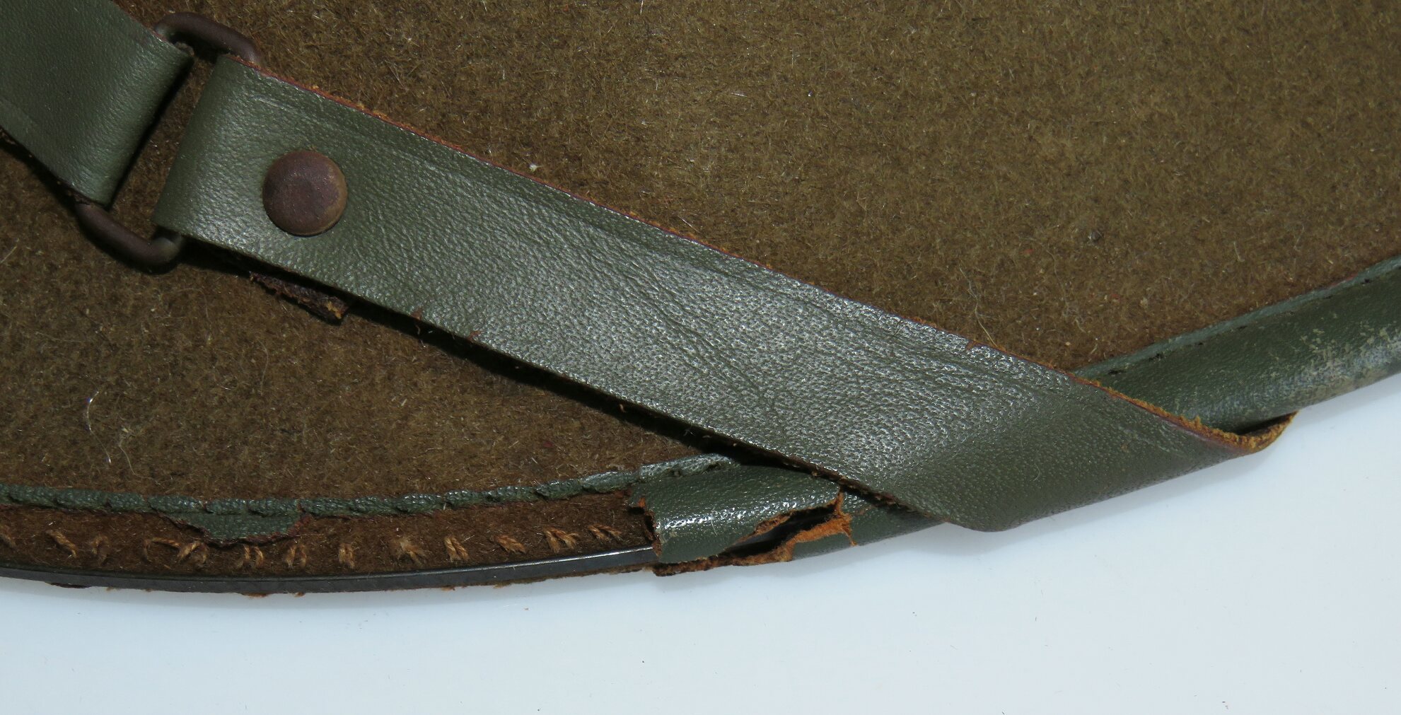 German tropical felt helmet with zinc emblems, 1942