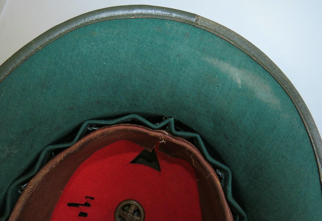 German tropical felt helmet with zinc emblems, 1942