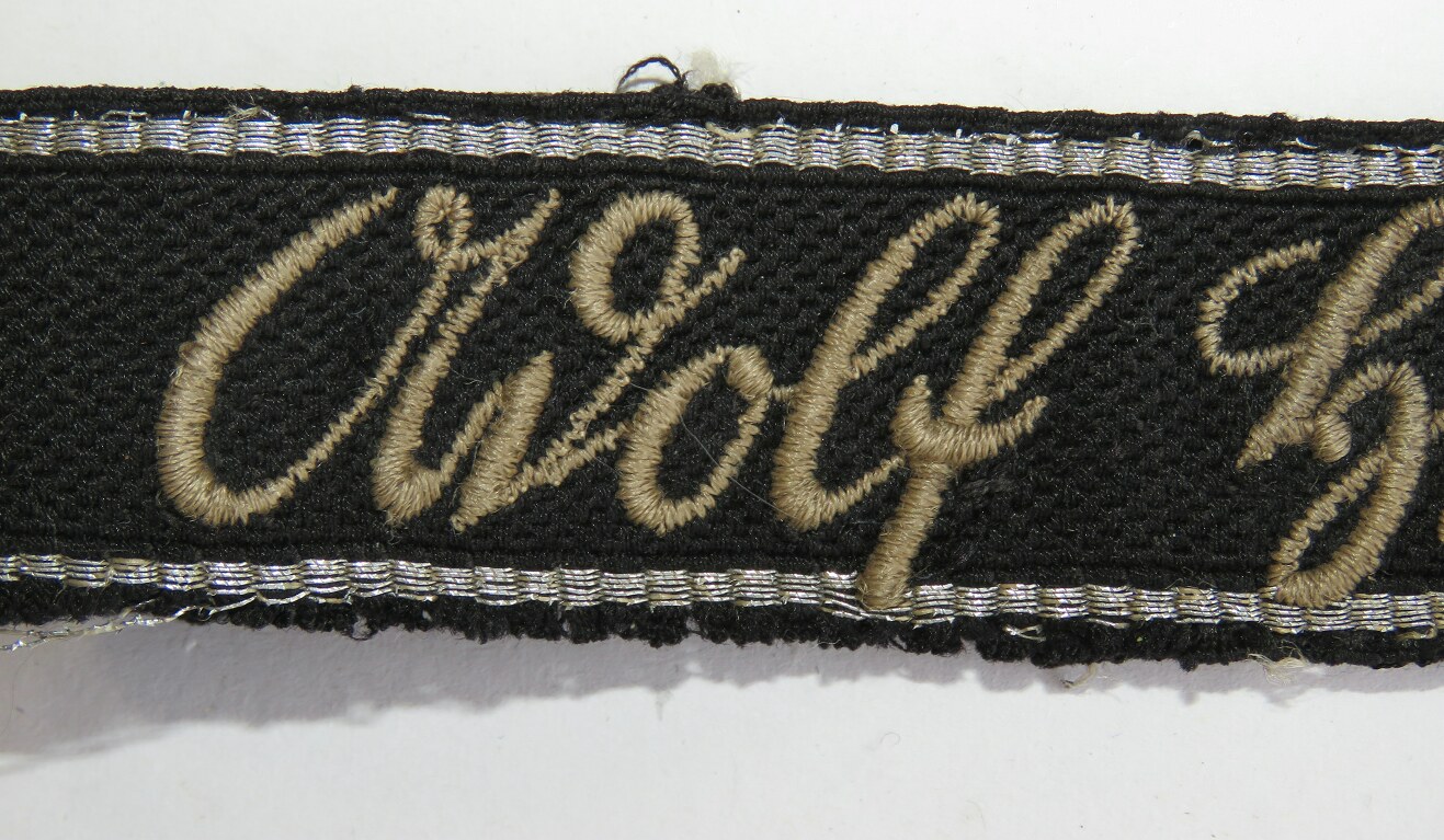 Leibstandarte “Adolf Hitler” cuff title, early type
