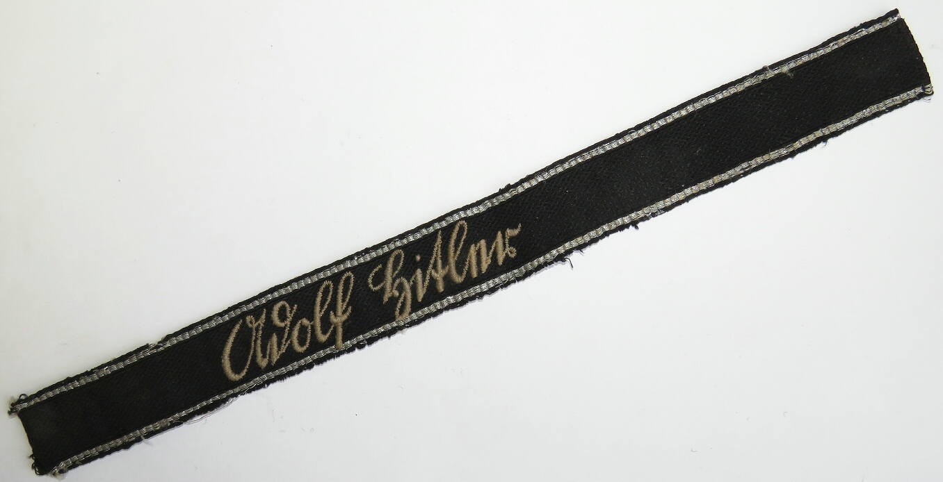 Leibstandarte “Adolf Hitler” cuff title, early type