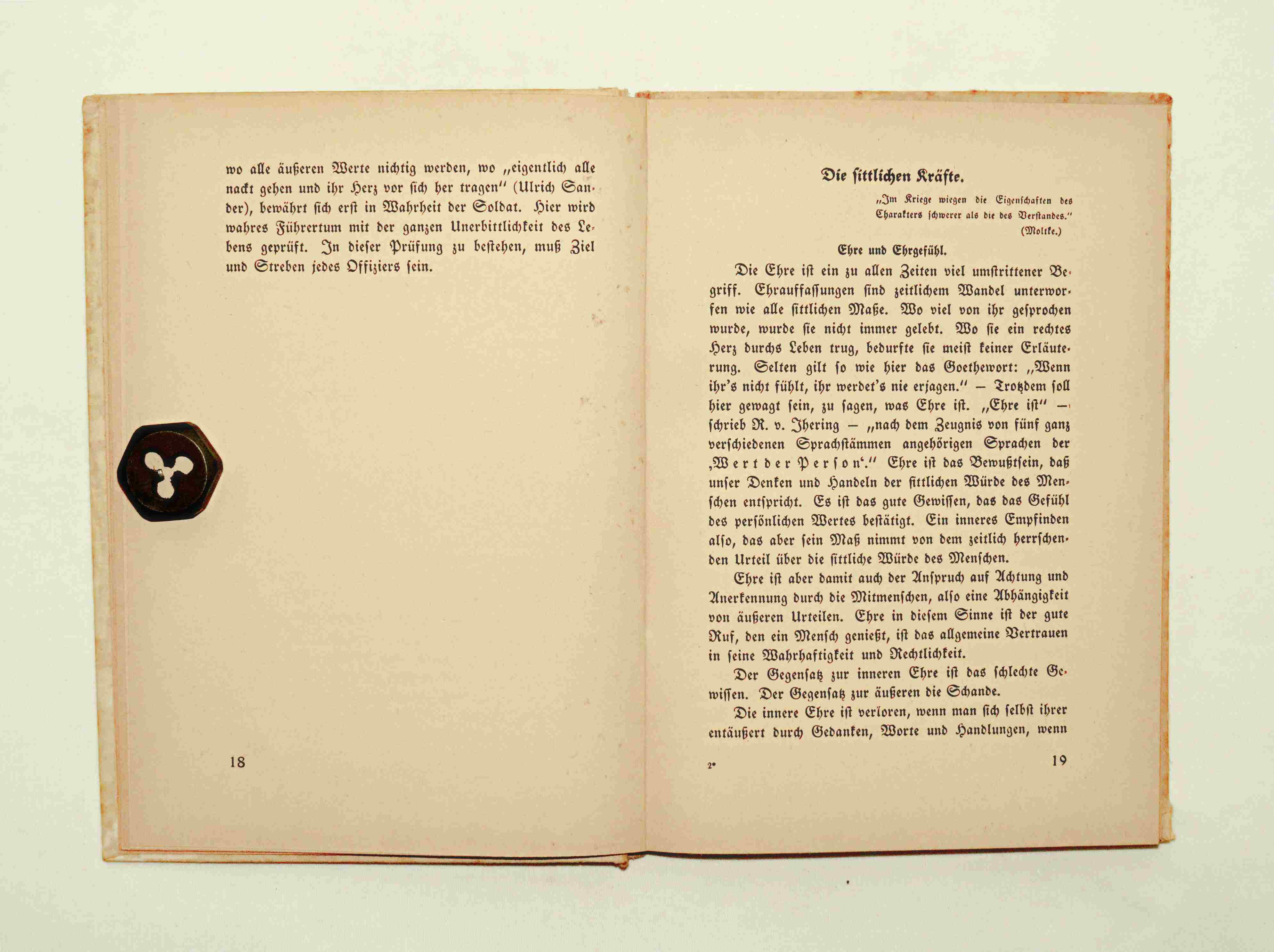 Manual of a German officer