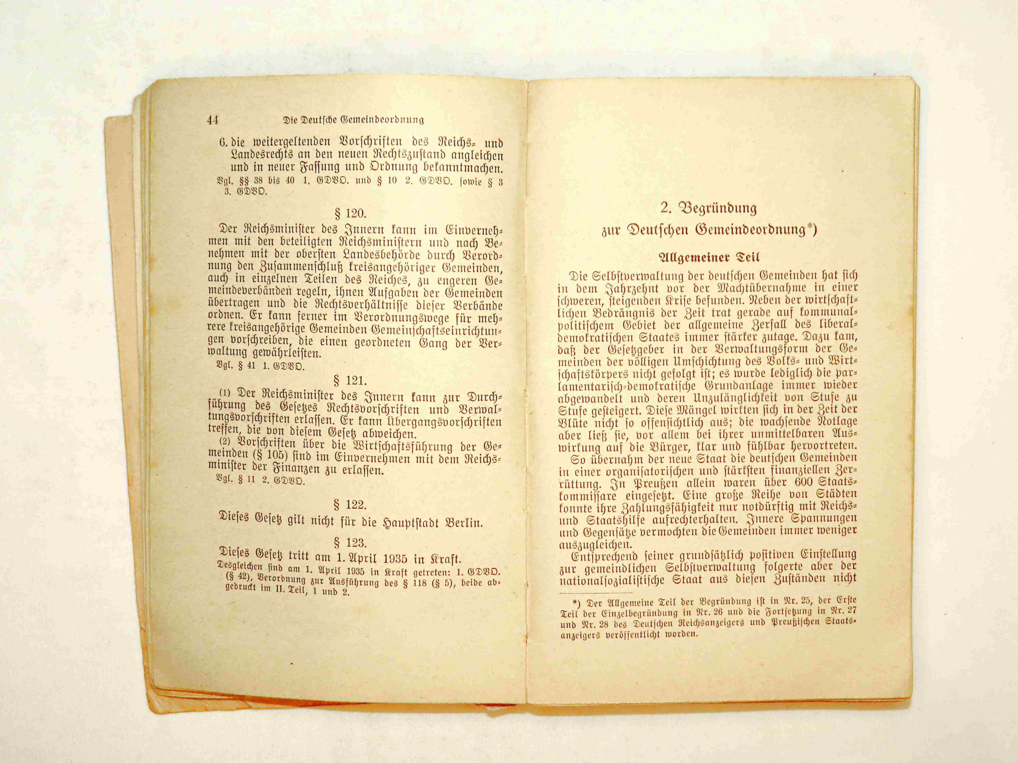 Hitler's law from January 30, 1935