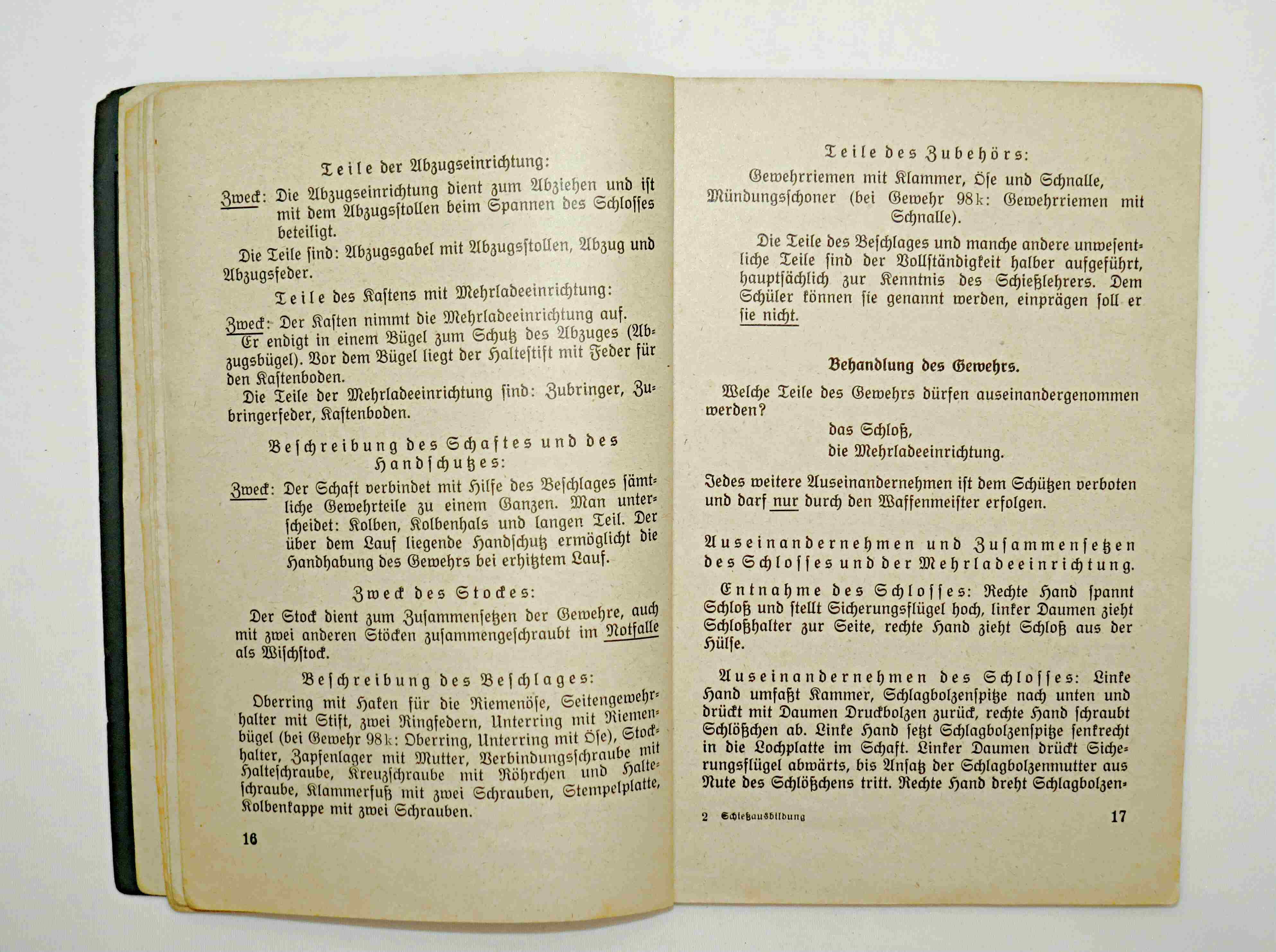 Rifles shooting manual