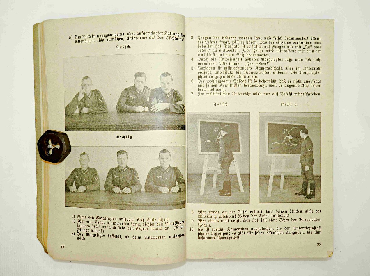 German soldiers textbook