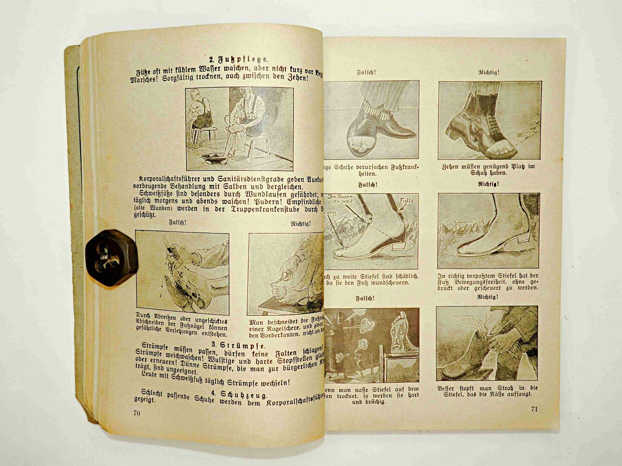 German soldiers textbook