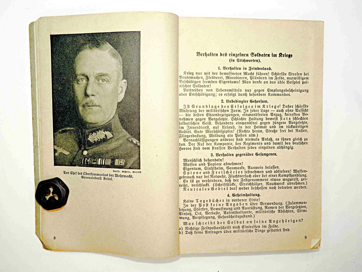 German soldiers textbook