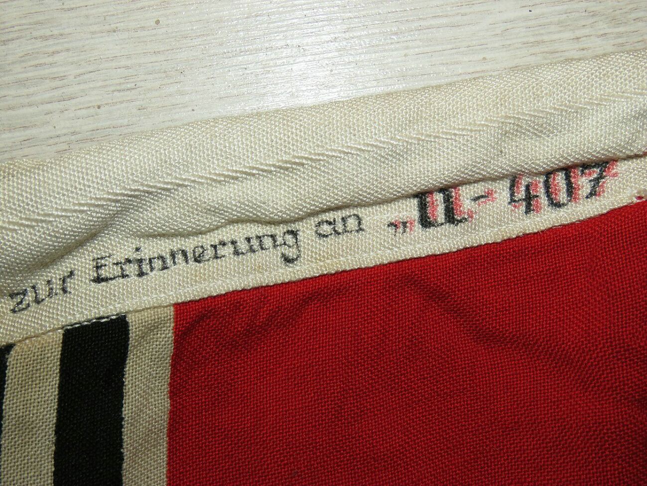 Battle Flag of the Kriegsmarine with the Commander’s Pennant from the U ...