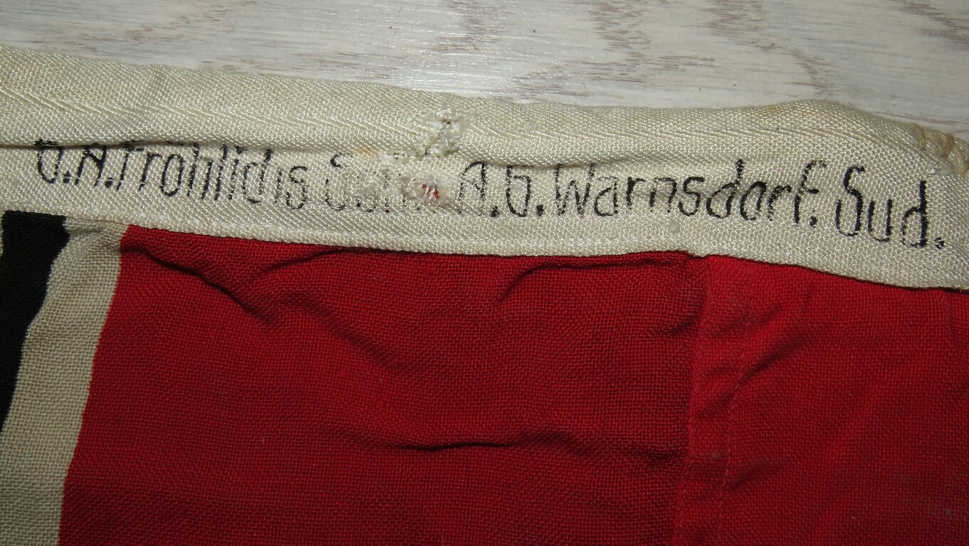 Battle Flag of the Kriegsmarine with the Commander’s Pennant from the U ...