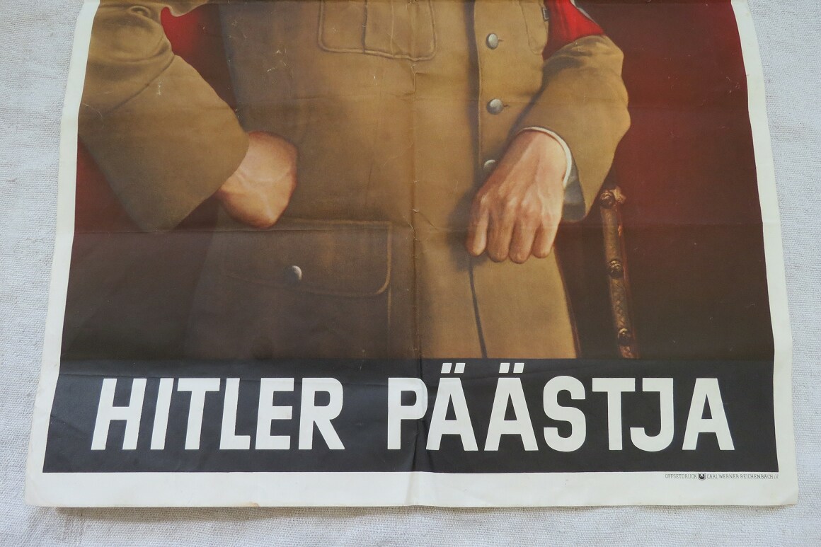 3rd Reich original propaganda poster with Hitler - Posters & Postcards