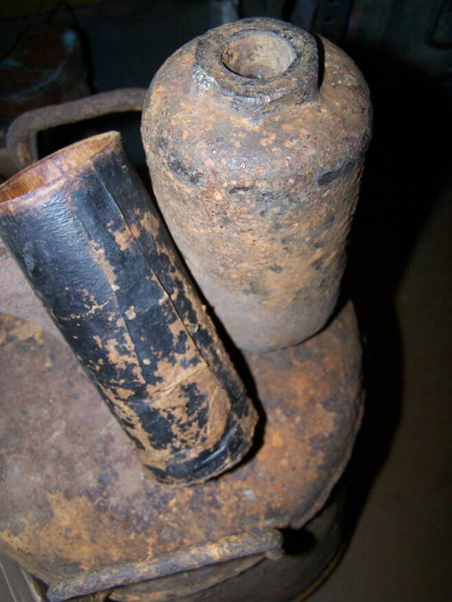 Soviet “Fougasse” flame throwers FOG-2. Completed set!- Grenades & Ammo ...